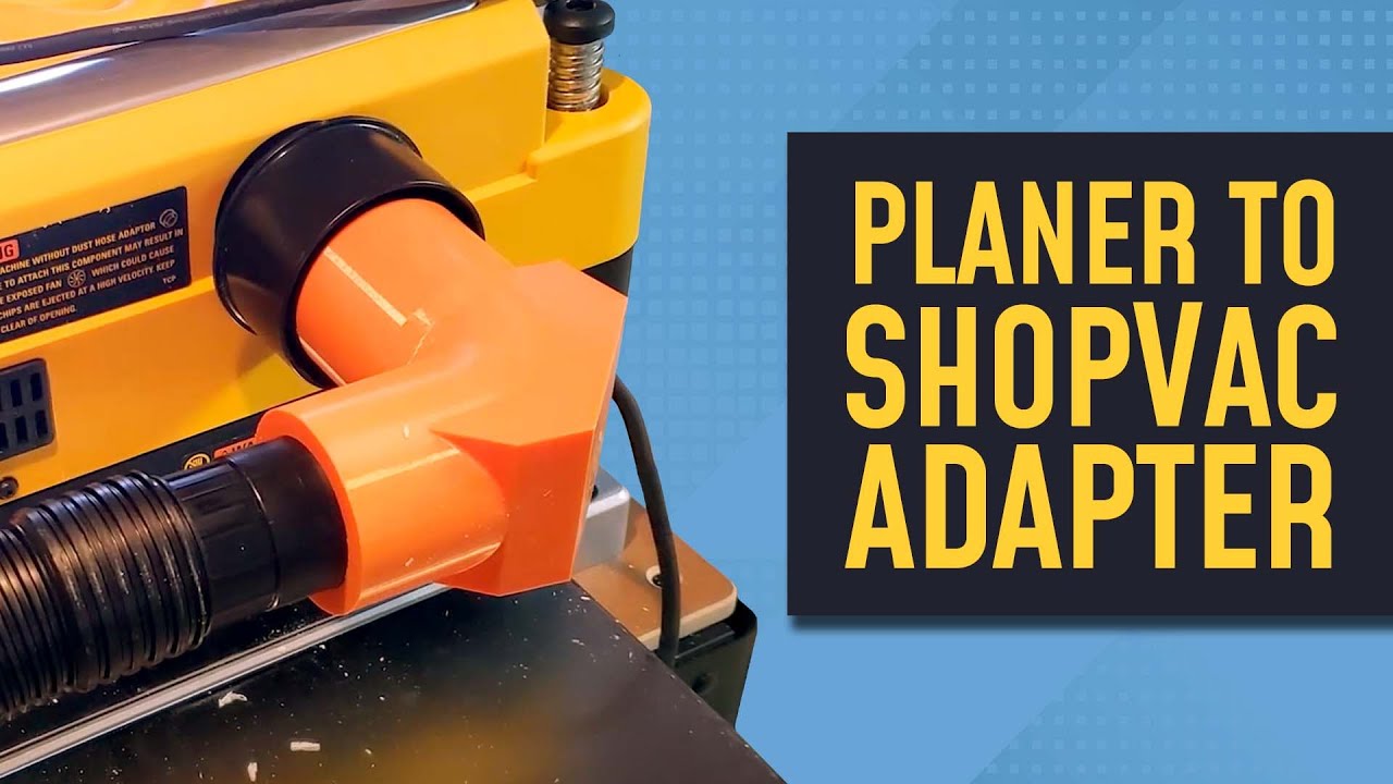 Simple DW735 Planer to Shopvac Adapter - YouTube