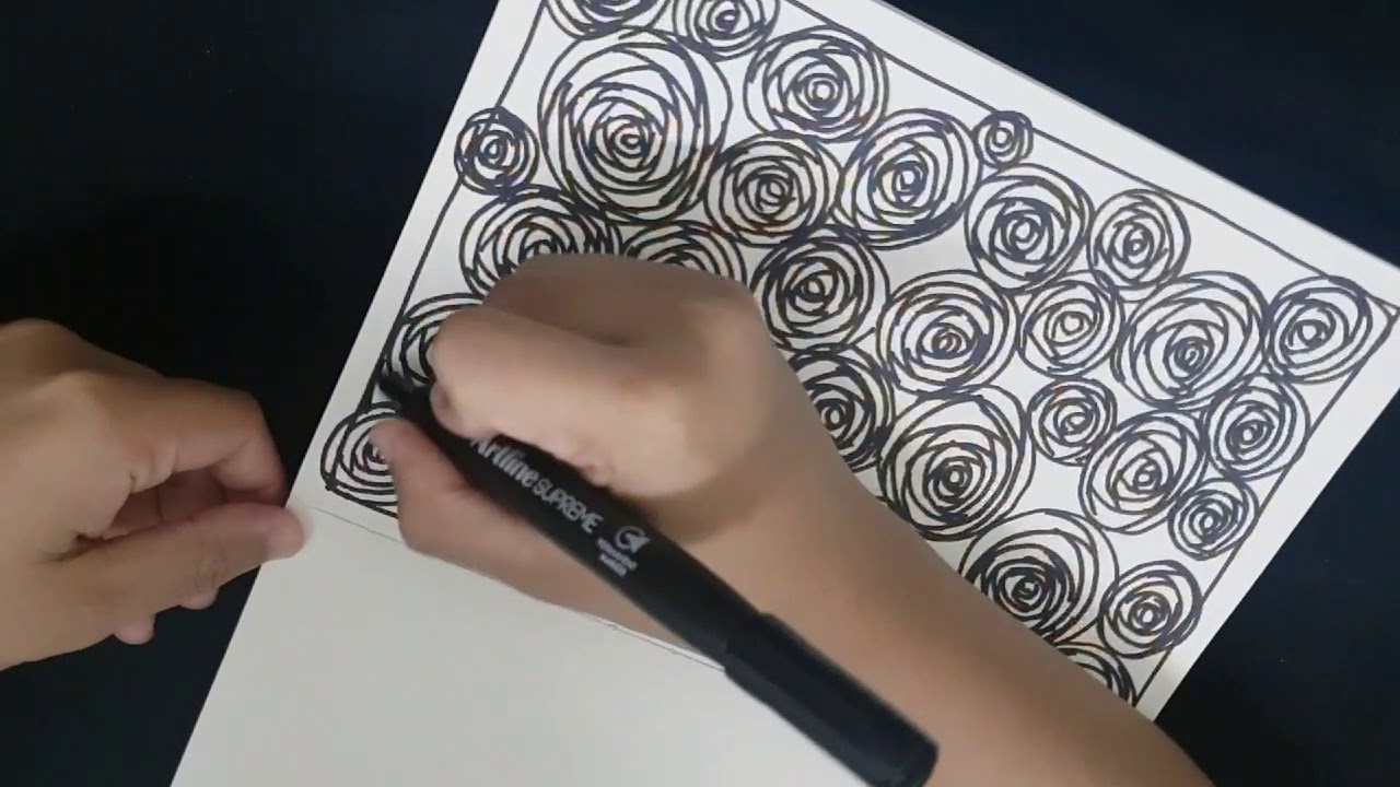 How To Handle My Stress (Drawing lines to release stress) -VIDEO 1 ...