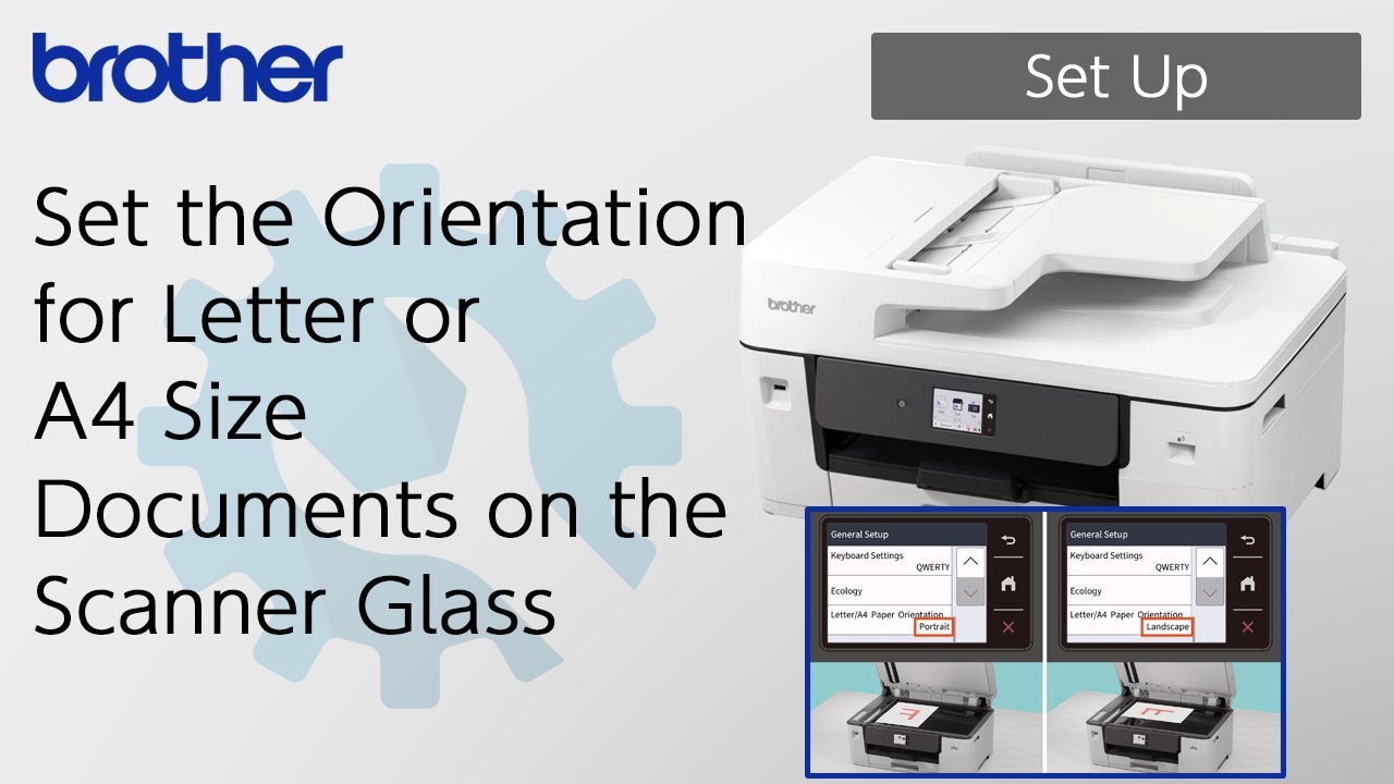 Set the Orientation for Letter or A4 Size Documents on the Scanner ...
