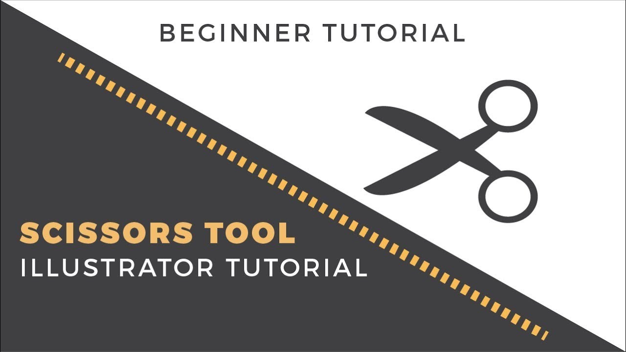 How To Use Scissors Tool In Adobe Illustrator | Umair Graphics - YouTube