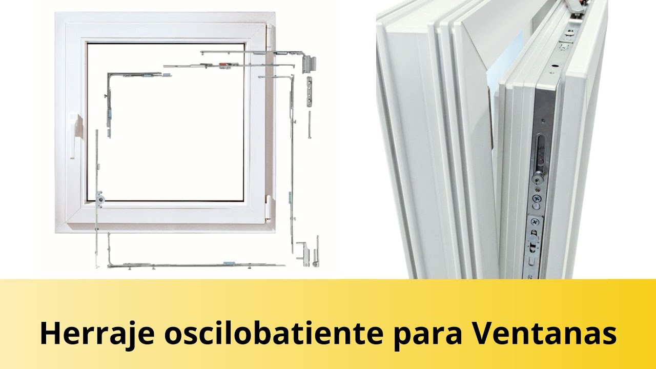 Herraje oscilobatiente para Ventanas de PVC - YouTube