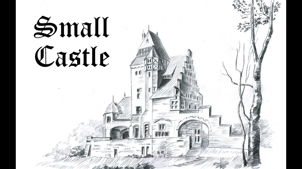 Drawing of the Small Castle | space3art4 - YouTube