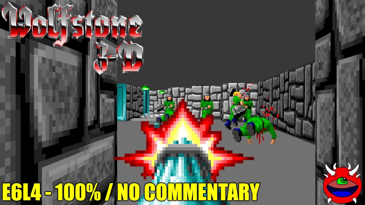 Wolfstone 3D (ECWolf) - E6L4 - 100% No Commentary - YouTube