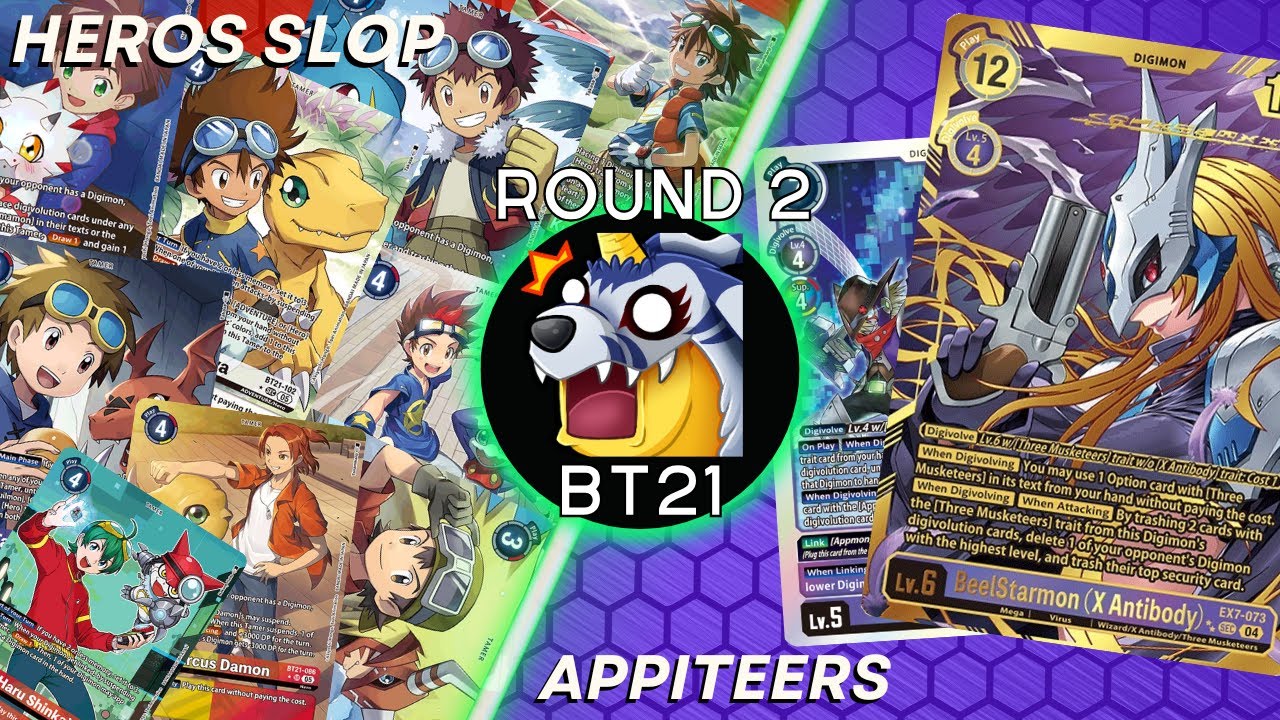Digimon TCG [BT21] HEROS Vs Three Musketeers! Eagle X Webcam Round 2 ...