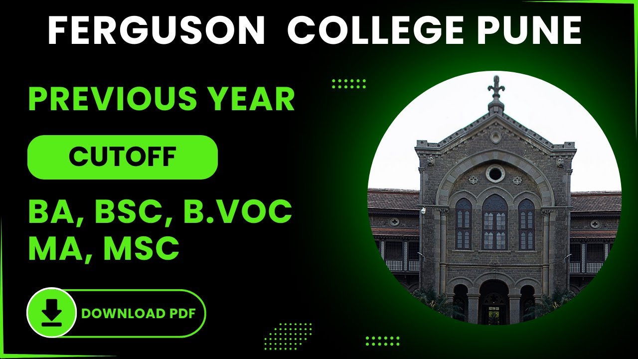 Fergusson College Pune Previous Year Cutoff 2024 Admission - YouTube