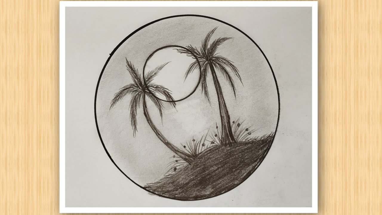 Beautiful Circle Drawing | Circle Picture Drawing step by step - YouTube