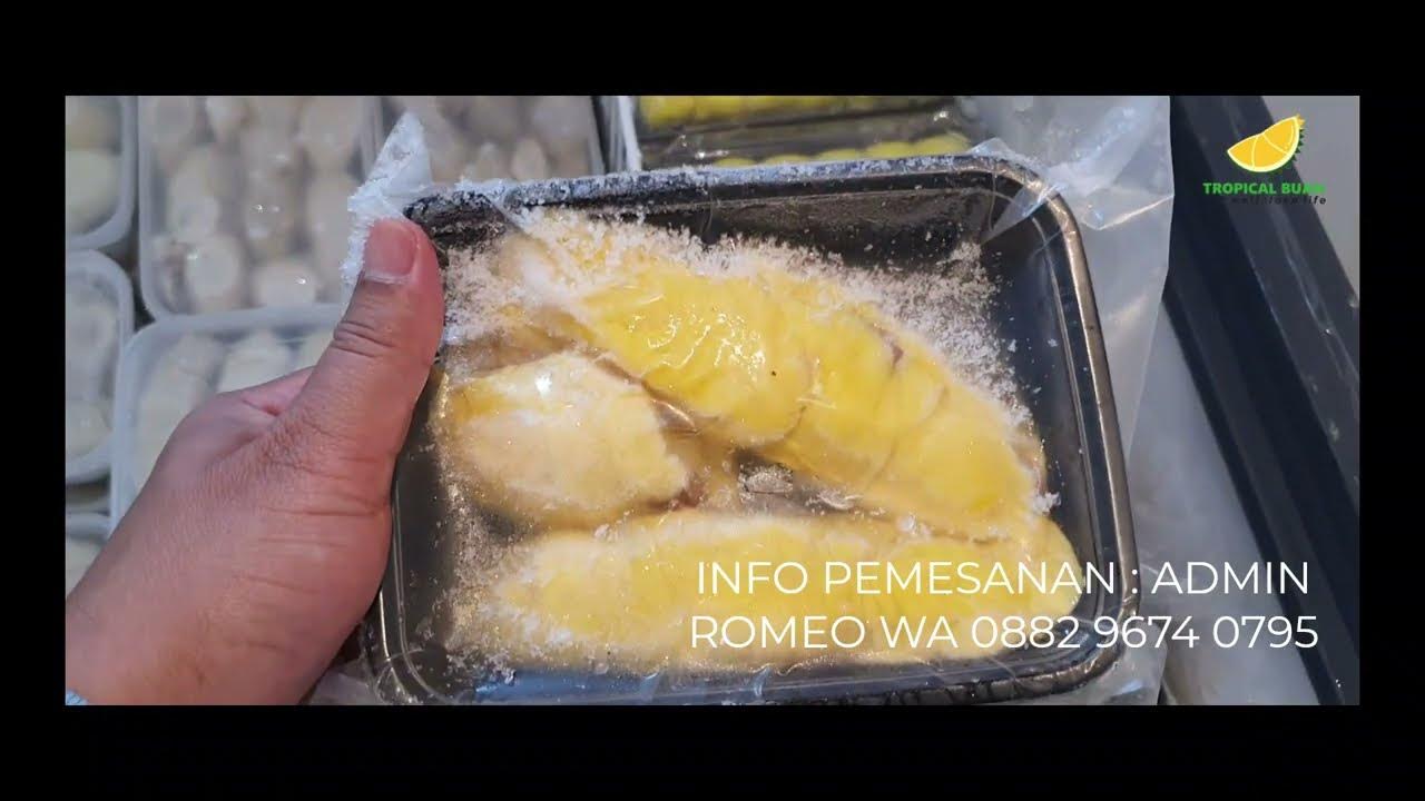 SUPPLIER BUAH DAGING DURIAN DAN DURIAN KUPAS MEDAN MONTONG JAKARTA - YouTube