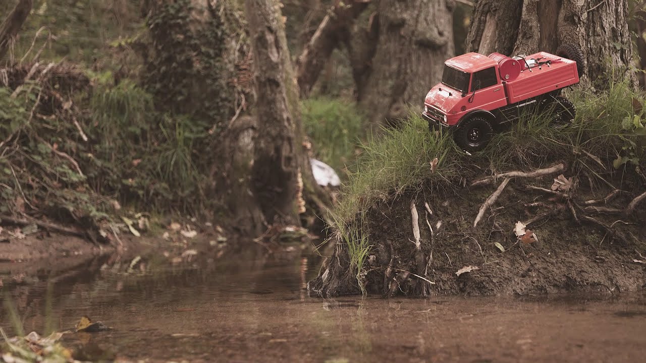 Tamiya CC01 Unimog dans le Mornantet - YouTube