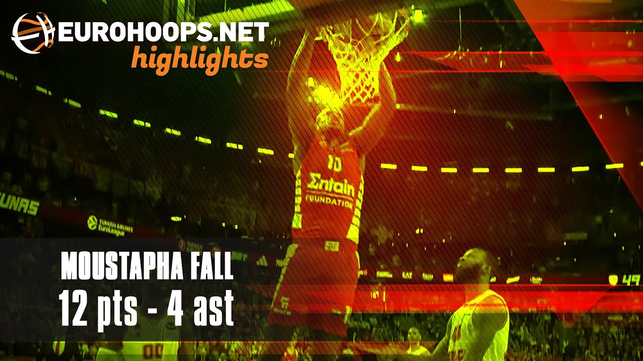 Moustapha Fall (12 points, 4 assists) 🎯 Olympiacos Piraeus - AS Monaco ...