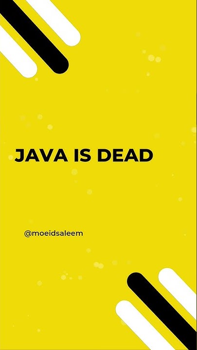 java is dead - YouTube