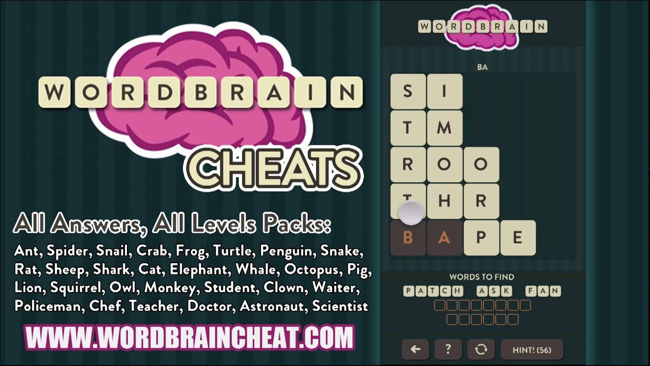 WordBrain Elephant 1 Cheats | WordBrain Cheats | Elephant 1 Answer ...