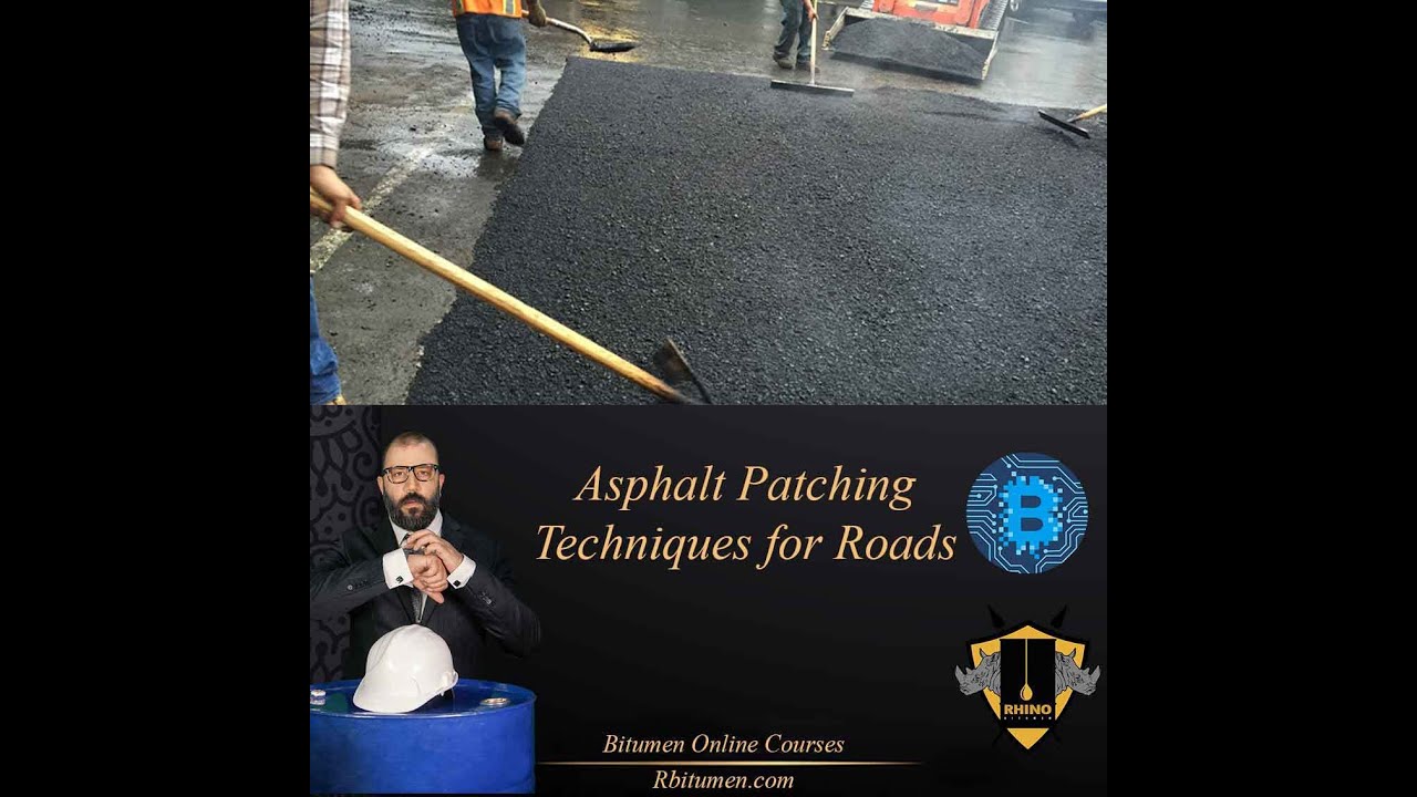 Asphalt Patching Techniques for Roads - YouTube
