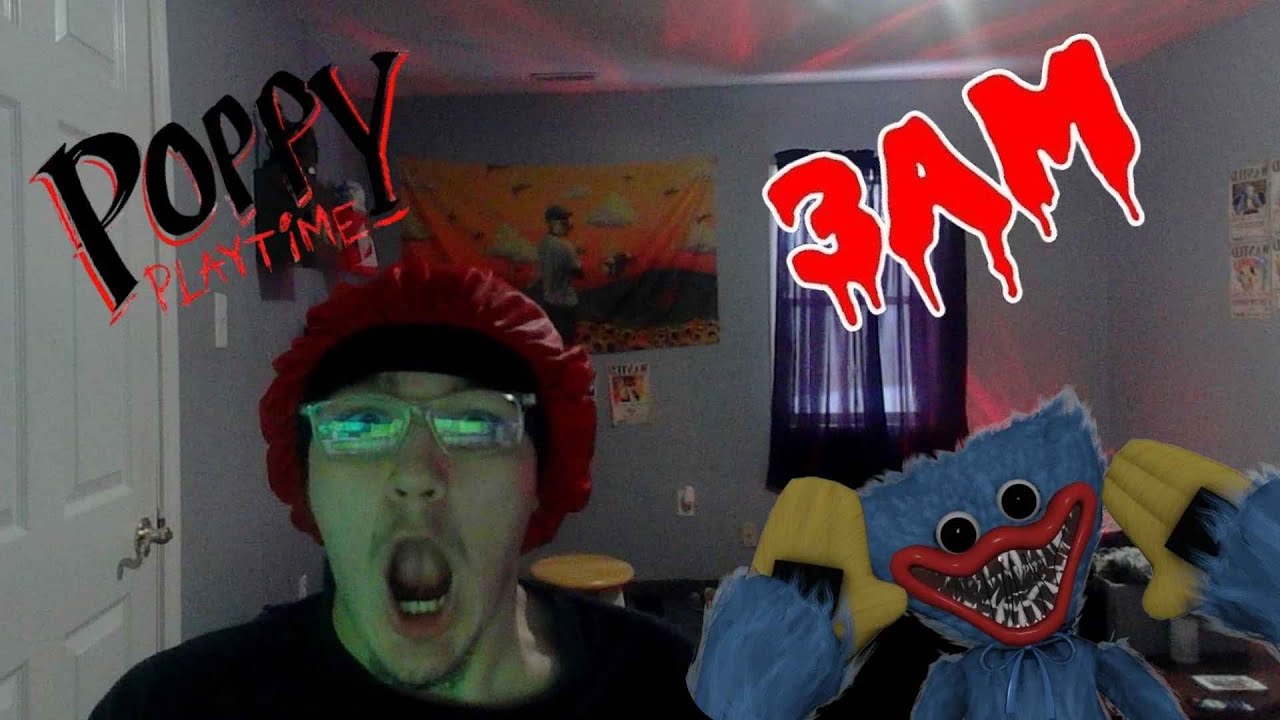 CHASED BY A BIG BLUE GUY AT 3 AM | POPPY"S PLAYTIME CHAPTER 1 - YouTube