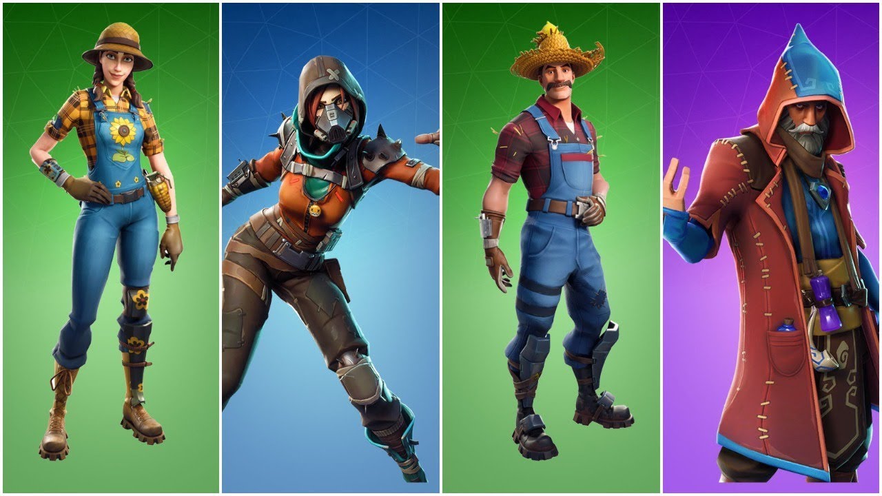 *NEW* HAYSEED SKIN SET & SUNFLOWER BACKPACK ! (March 6 2019) Fortnite ...