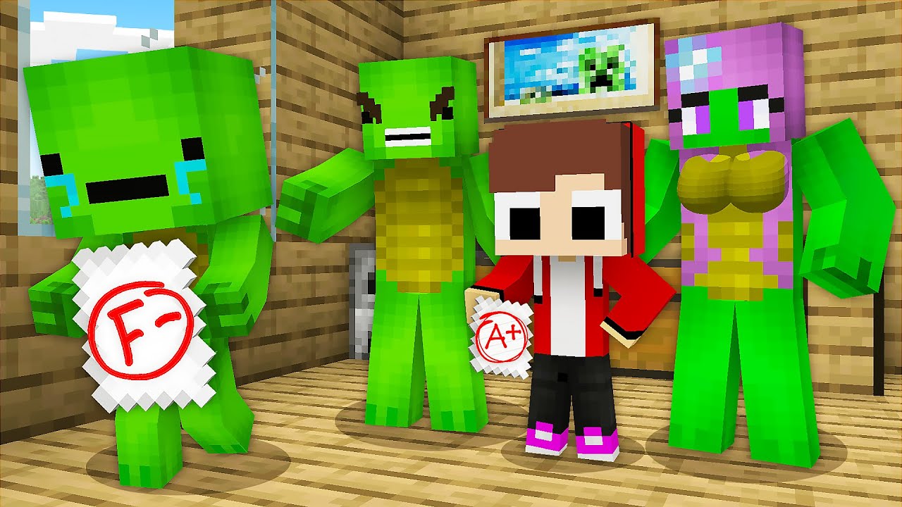 JJ is favorite BABY in Mikey Family! Mikey SAD LOSER! Maizen Family Sad Story in Minecraft ...