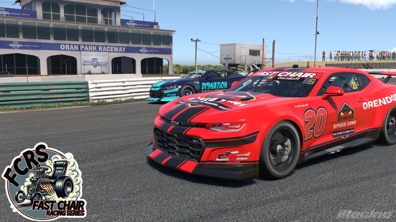 Fast Chair Racing iRacing League at Oran Park - YouTube