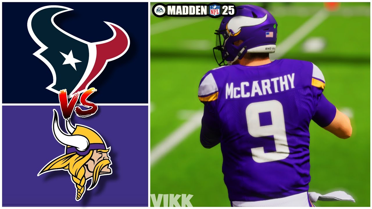Texans vs Vikings Week 3 Simulation (Madden 25 Rosters) - YouTube