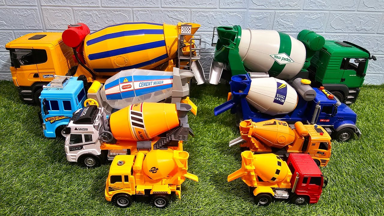 Kumpulan truk truk molen mixet truck mobil molen | Memasukan kelereng ...