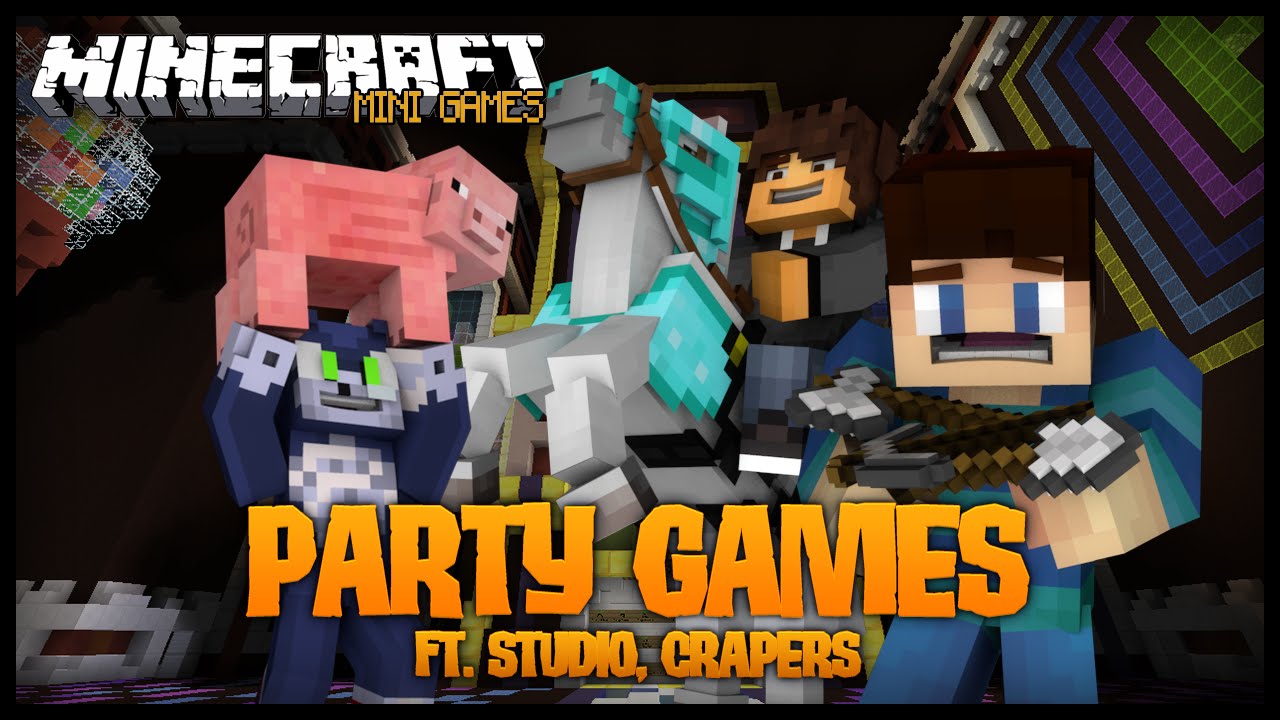 MINECRAFT MINI GAMES - PARTY GAMES FT. STUDIO, CRAPERS - YouTube