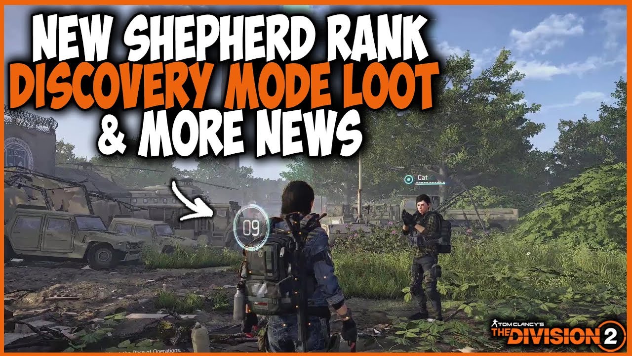 THE DIVISION 2 NEWS EAGLE BEARER IN DISCOVERY MODE? PLUS NEW SHEPHERD ...