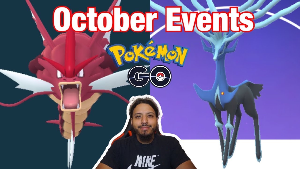October events Pokémon go! Mega Gyarados raid day & shiny xerneas - YouTube
