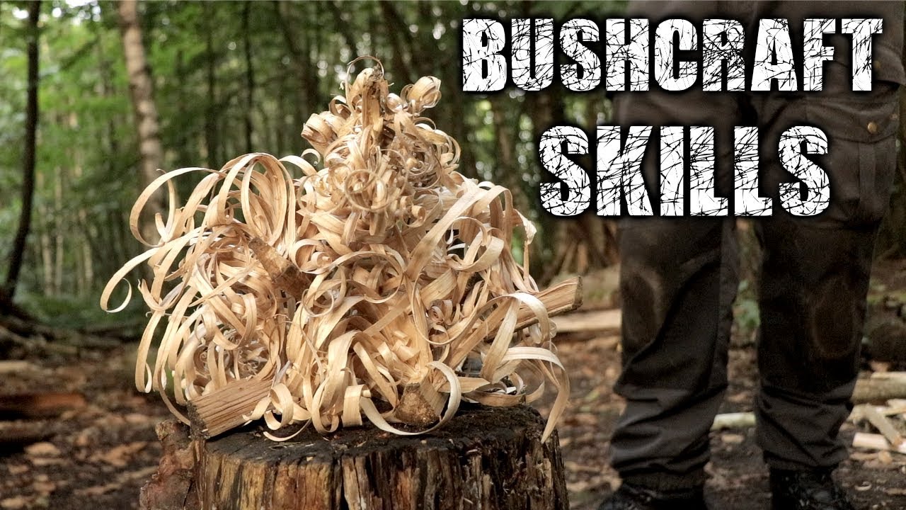 Bushcraft Skills - Axe & Knife Skills, Camp Setup, Fire (Overnight ...