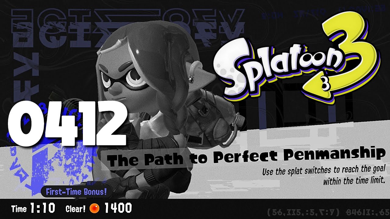 0412: THE PATH TO PERFECT PENMANSHIP - OCTOBRUSH - ALTERNA - STORY MODE | SPLATOON 3 - GAMEPLAY ...