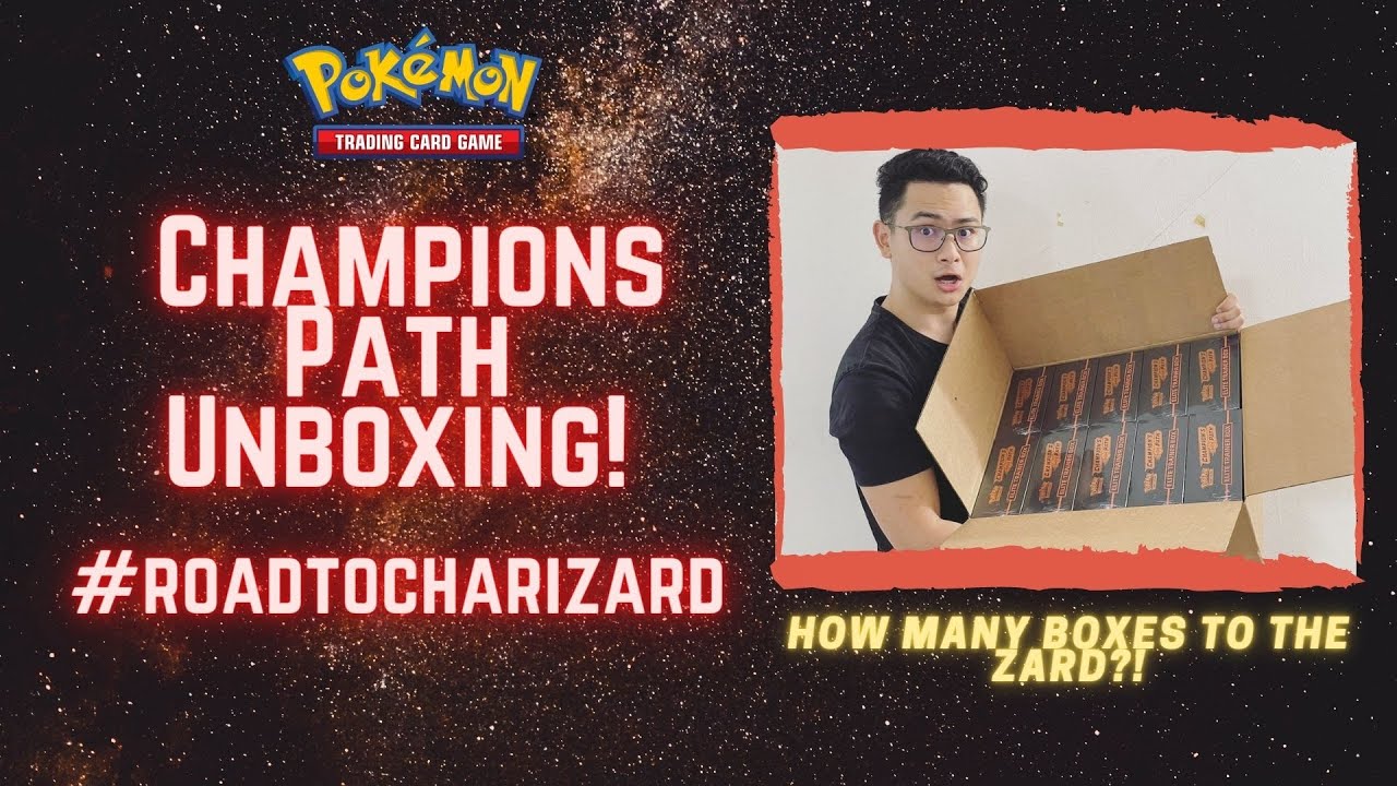 PTCG Champions Path Elite Trainer Box unboxing!!! How many boxes until ...