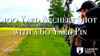 100 Yard Archery Shot with a 60 Yard Pin