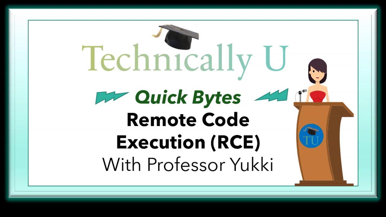 What Is Remote Code Execution Rce Youtube