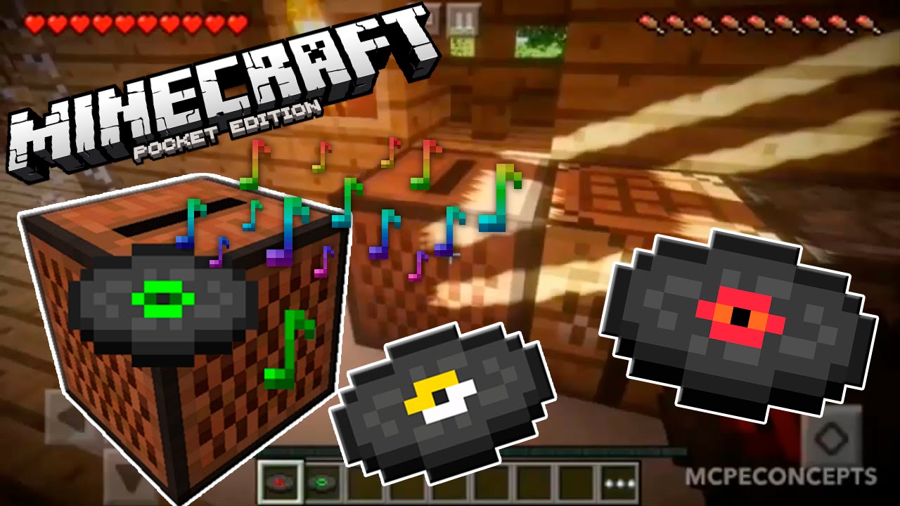 Minecraft PE 0.15.0 - 1.0.0 GAMEPLAY - JUKEBOX, DISCOS Y MÚSICA EN MCPE ...