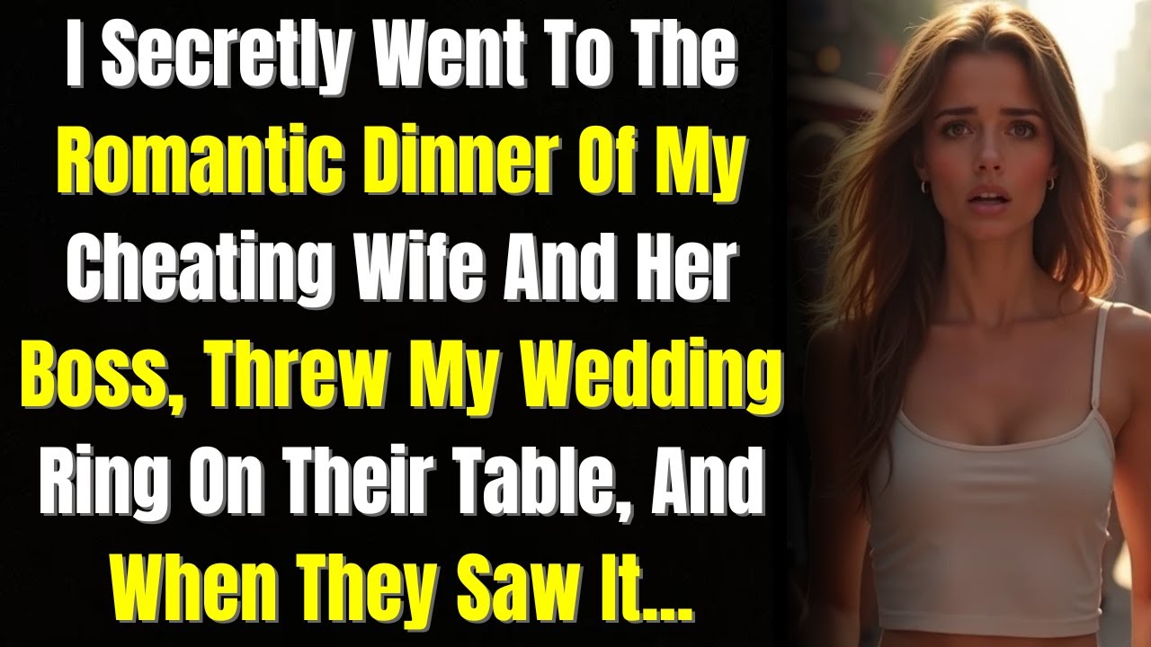 I Crashed My Cheating Wife’s Romantic Dinner With Her Boss And Placed ...