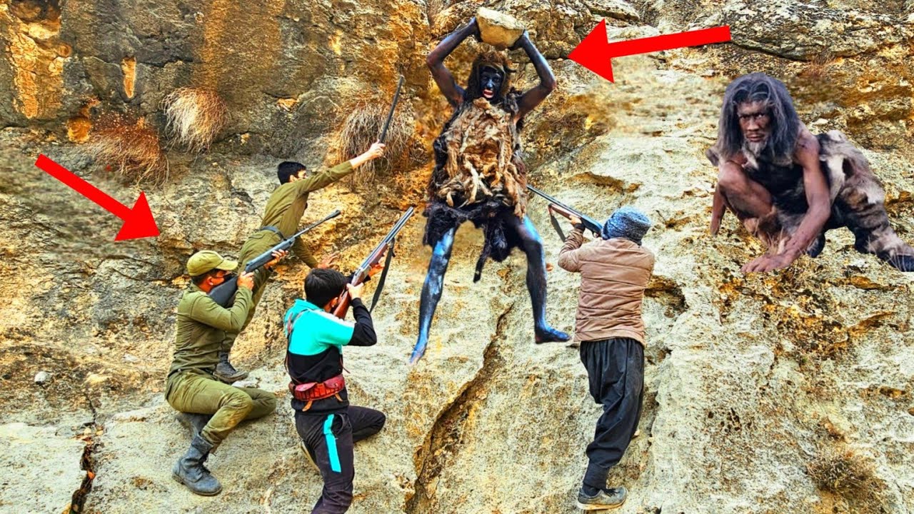 Deadly battle between police force and wild caveman-dangerous trap and ...