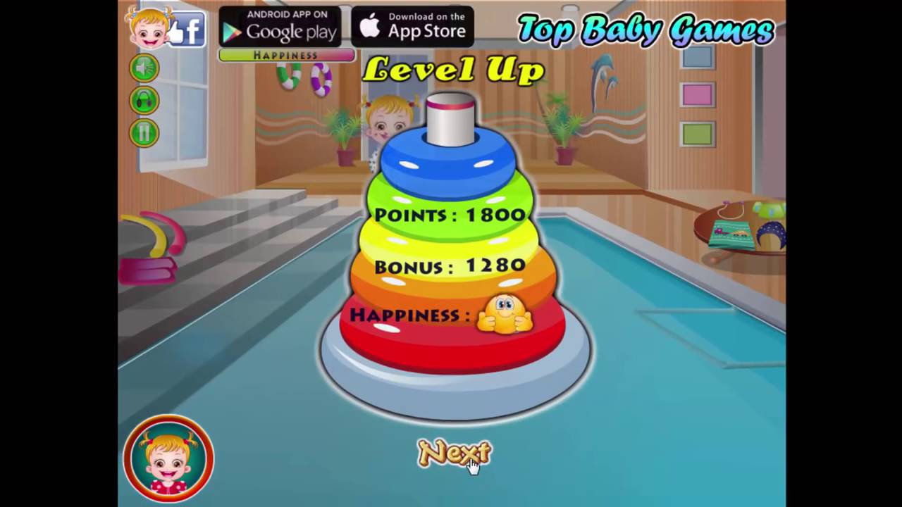 Baby Hazel Swimming Time Baby Games HD - YouTube