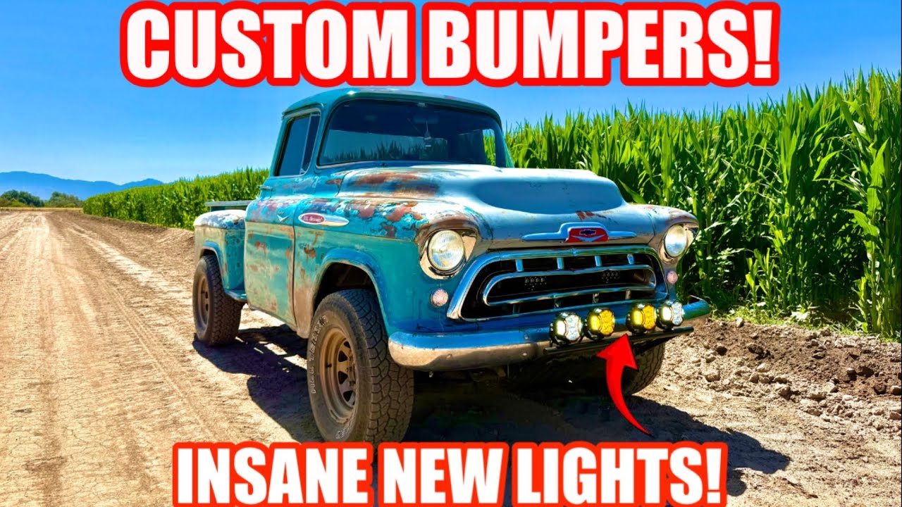 Building Custom Bumpers for My '57 Chevy Truck - YouTube