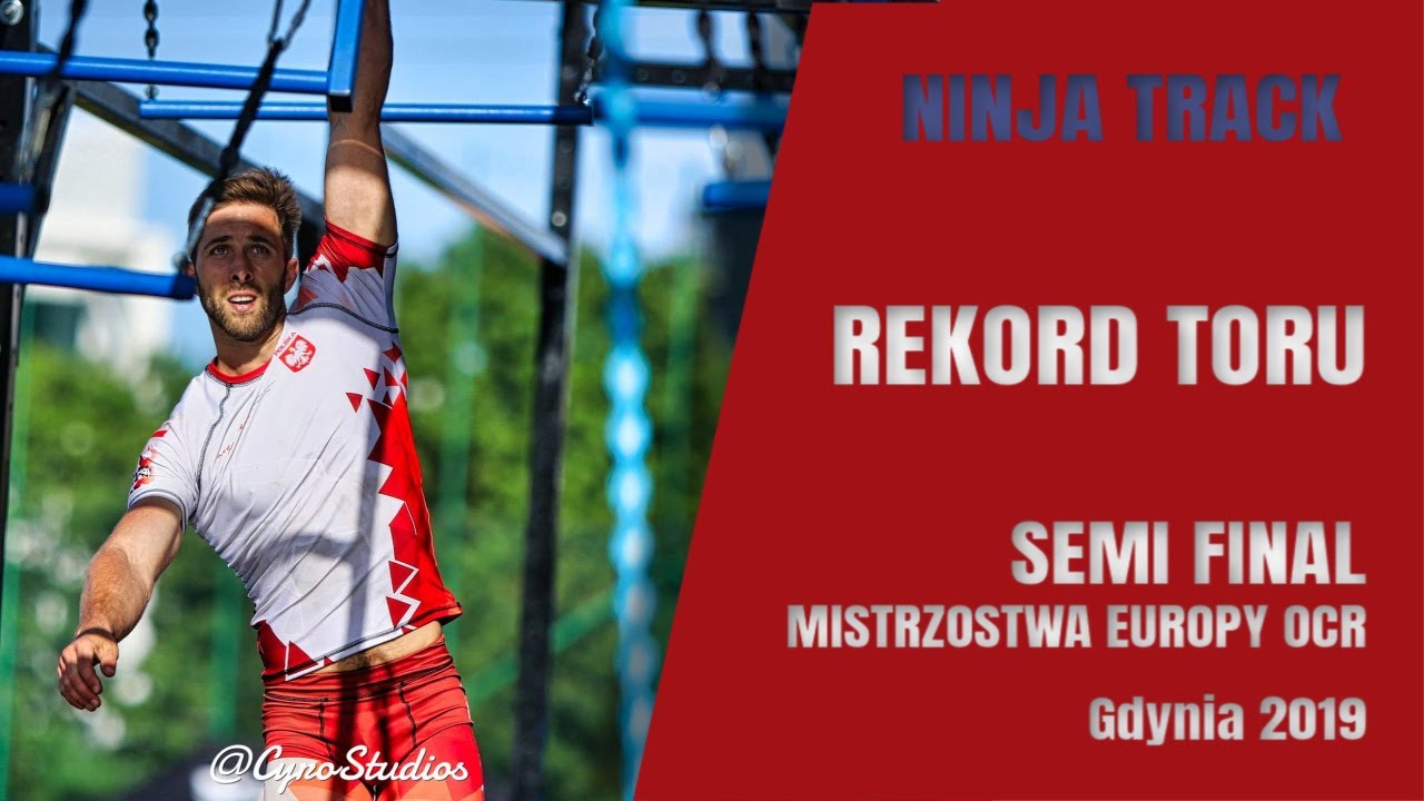 Mistrzostwa Europy OCR 2019 - Ninja Track REKORD TORU 57 s - YouTube