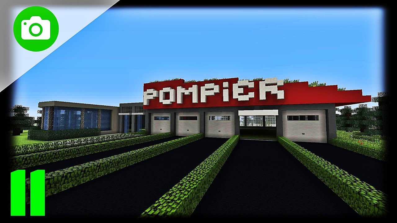 LA VILLE MINECRAFT, #11 : LA CASERNE DE POMPIER - YouTube