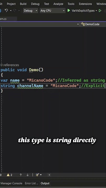 STOP Using "var" in C#: Here's Why - YouTube