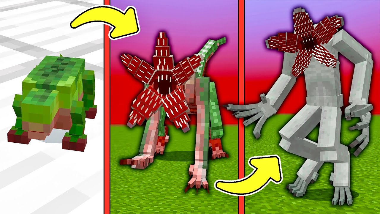 Demogorgon Evolution in Minecraft Bedrock Stranger Things Addon - YouTube