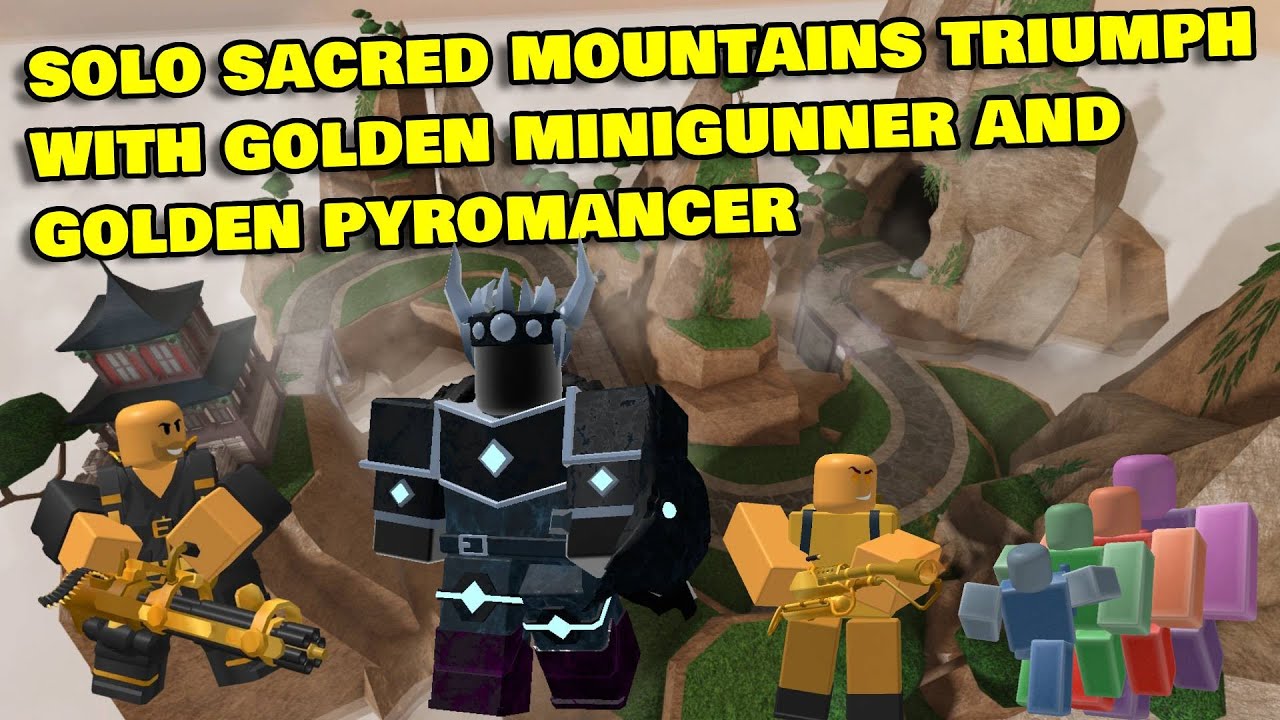 SOLO SACRED MOUNTAINS TRIUMPH WITH GOLDEN MINI AND GOLDEN PYRO | Roblox ...