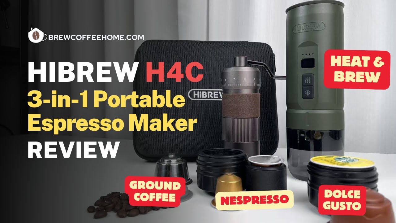 HiBREW H4C Portable Espresso Maker Review | Heat & Brew | 3-in-1 Nespresso, Dolce Gusto & Coffee ...