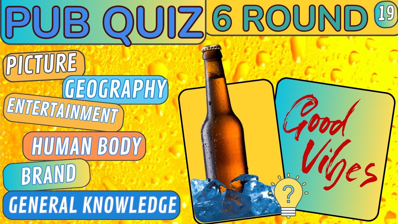 Virtual Pub Quiz Showdown: Test Your Knowledge! Pub Quiz 6 Rounds. No ...