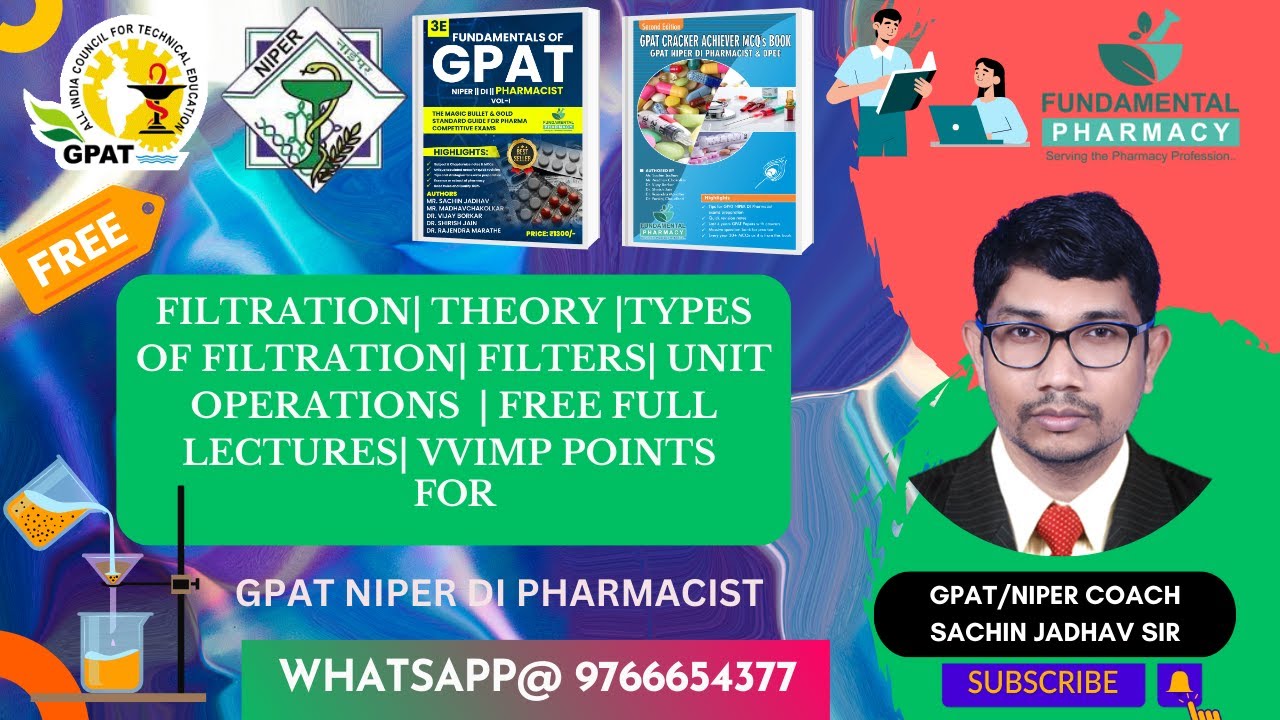 FILTRATION||THEORY ||TYPES OF FILTRATION|| FILTERS||UNIT OPERATIONS ...