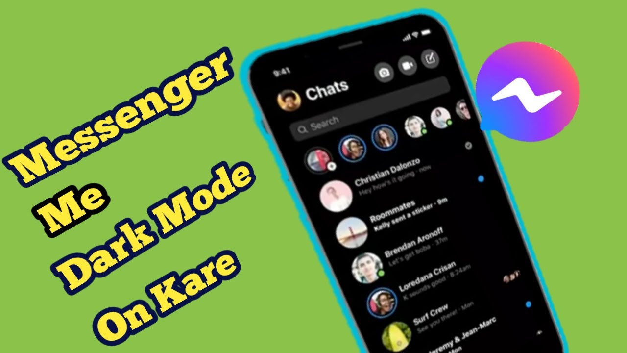 How to enable dark mode messenger |messenger me dark mode on kare new ...