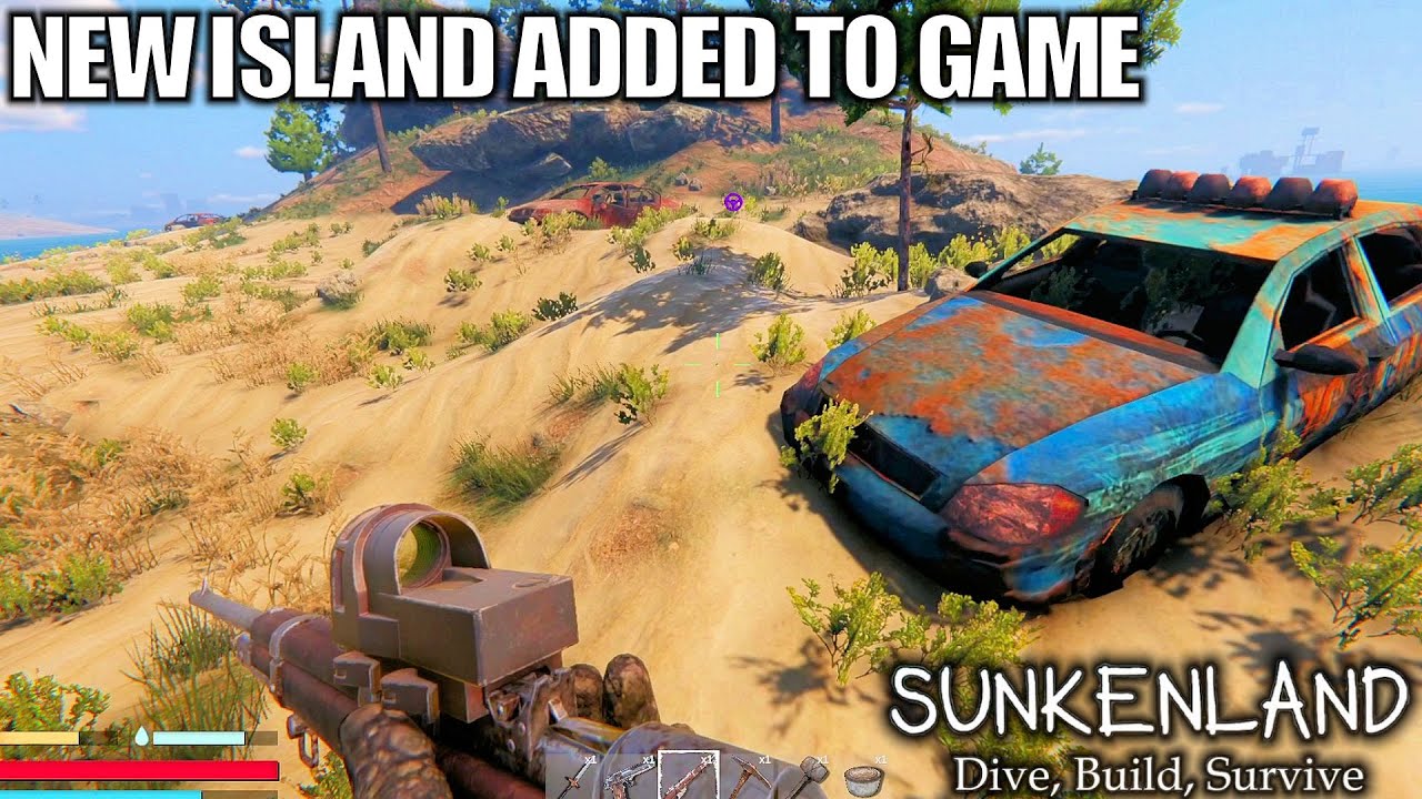 Day 14 Visiting New Island in New Update | Sunkenland Gameplay | Part ...