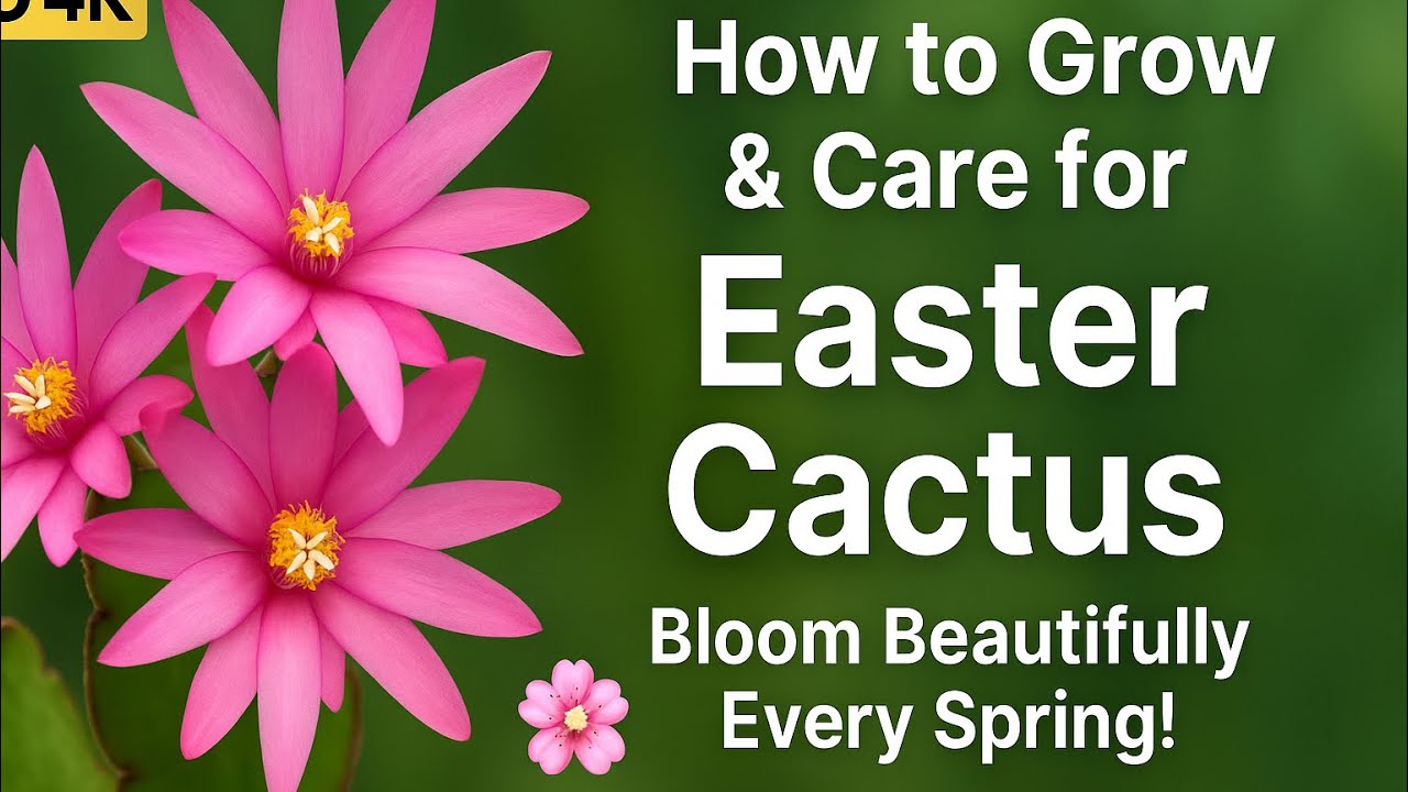 How to Grow & Care for Easter Cactus 🌸 Bloom Beautifully Every Spring!# ...