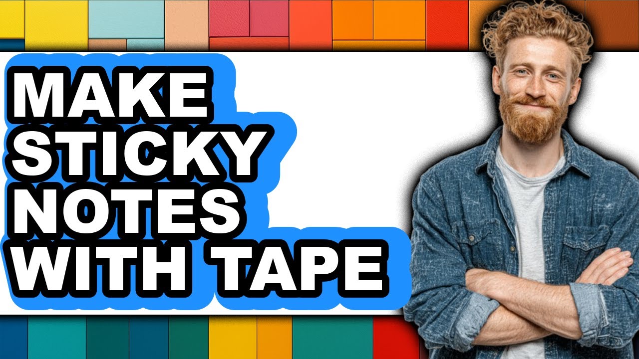 How to Make Sticky Notes with Tape (updated) - YouTube