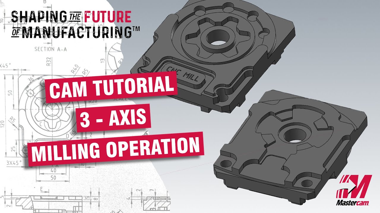 Mastercam CAM Tutorial | Basic 2 Surface Operation | Step by Step #2 ...