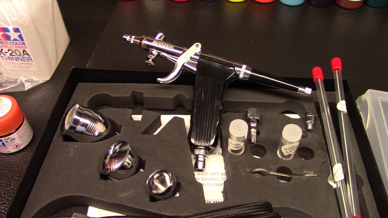 Master Airbrush model G79 and some Createx paints... - YouTube