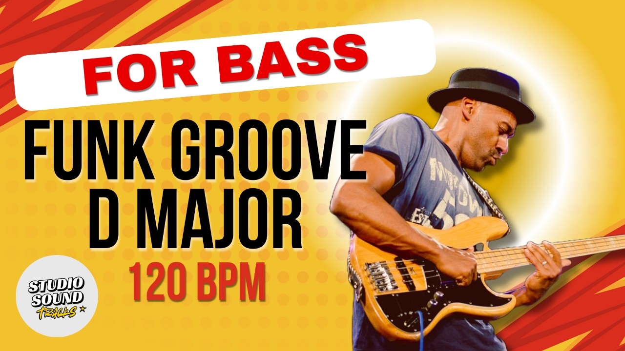 120 BPM | Funk Backing Track – Full Band Minus Bass | D Major Groove ...